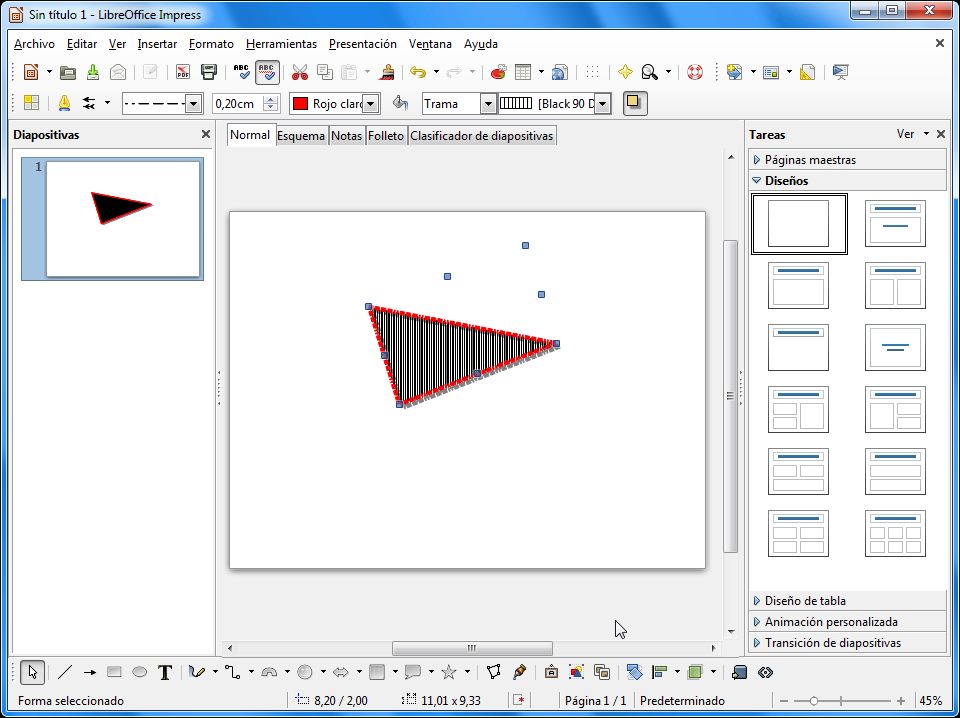 LibreOffice Impress - Autoformas | Aplicaciones de Libre Uso