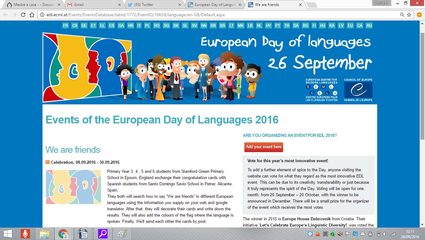 PICK ENGLISH WITH TICs: 2016