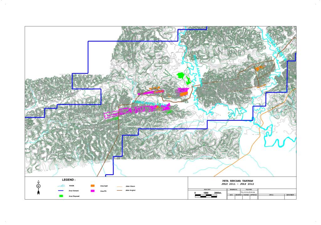 PETA RENCANA TAHUNAN - JASA PEMBUATAN PETA DIGITAL, PERHITUNGAN CUT AND ...