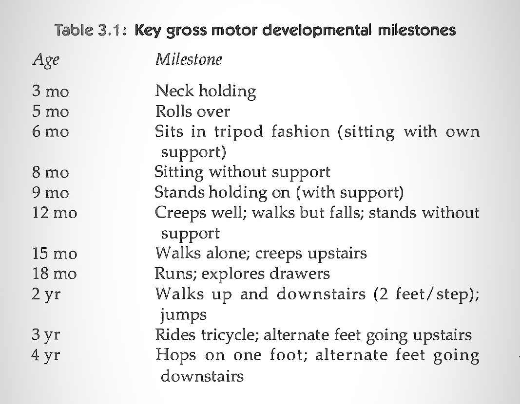 Developmental Milestones