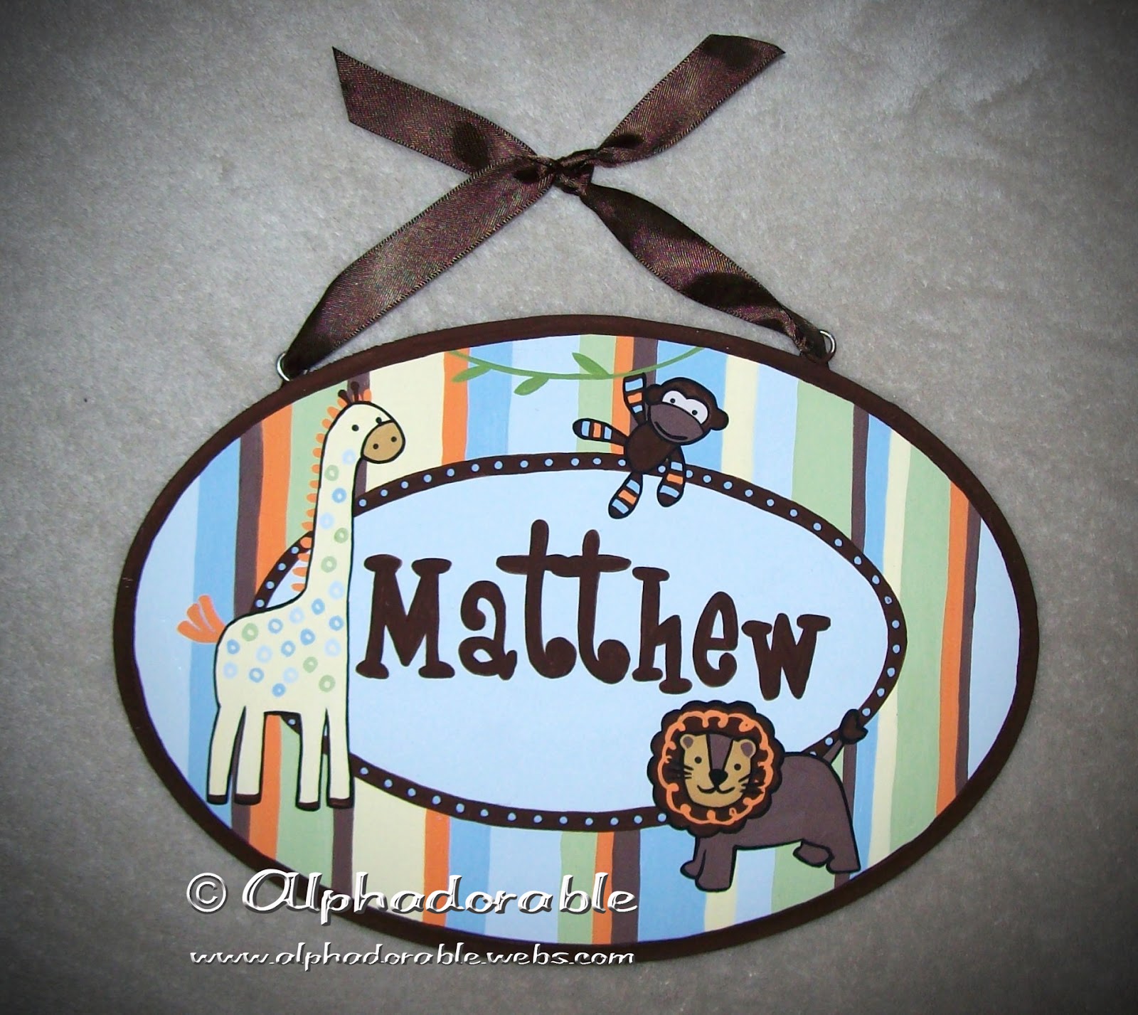 Alphadorable: Custom hand painted items to coordinate with S.S. Noah by ...