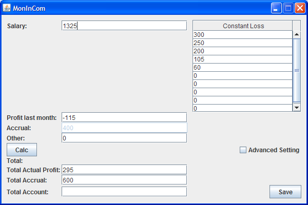 ygyfreezone: Simple Java application for tracking monthly income and ...