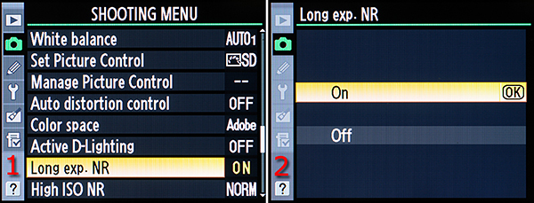 The Nikon Companion: Using Long Exposure Noise Reduction
