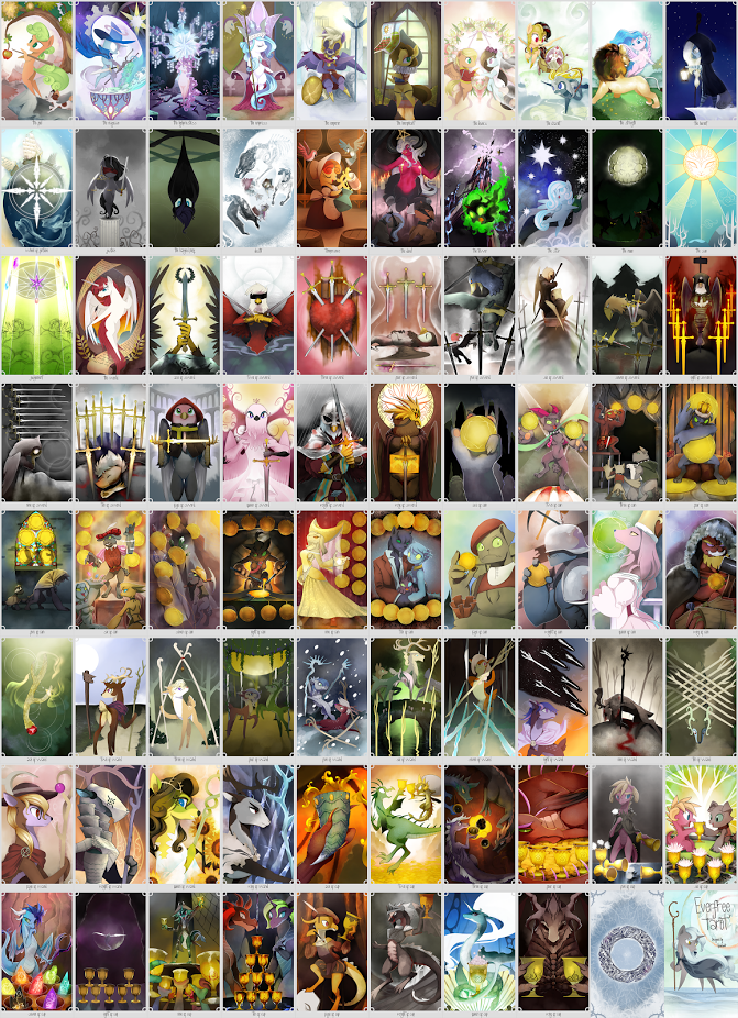 Equestria Daily - MLP Stuff!: Everfree Tarot Card Set With Impressive ...