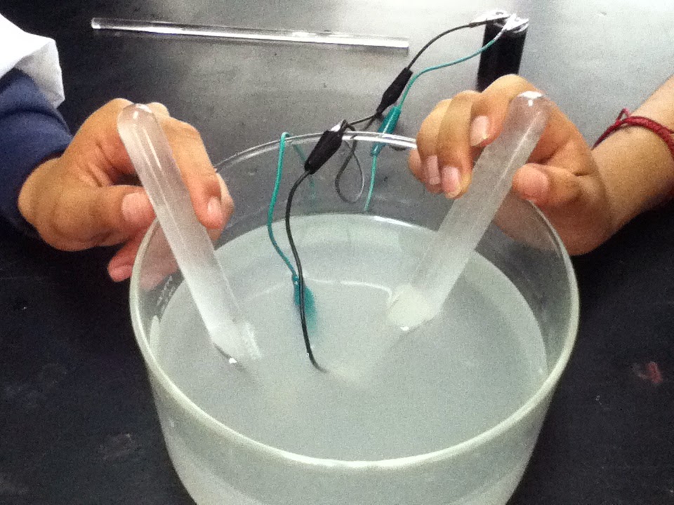 Quimica 1° Paco: Electrolisis del agua & reacciones quimicas