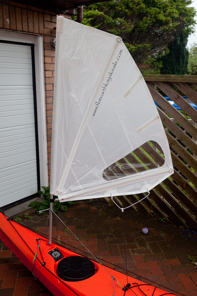 Sea kayaking with seakayakphoto.com: Flat Earth Kayak Sails news!