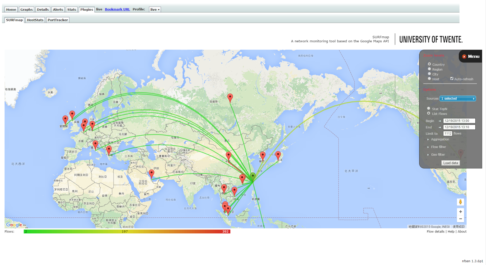 New Life in Taipei: 開源NetFlow分析軟體-NfSen安裝