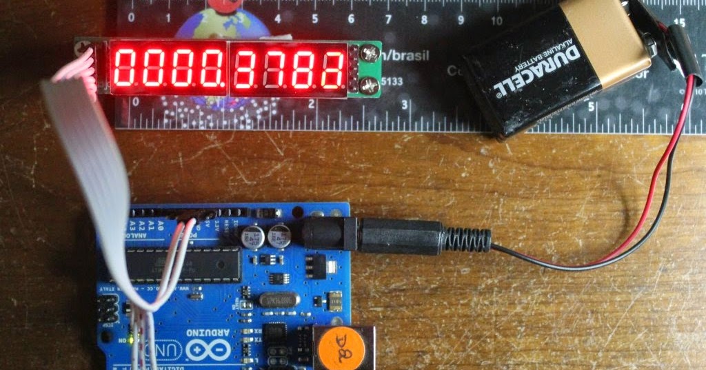 Dqsoft Módulo De Display Led 7 Segmentos Com 8 Dígitos