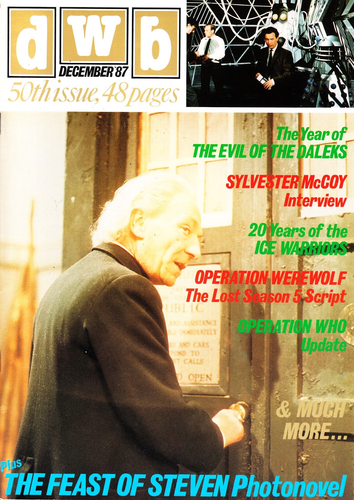 STARLOGGED - GEEK MEDIA AGAIN: 1987: DOCTOR WHO BULLETIN/ DWB ISSUE 50