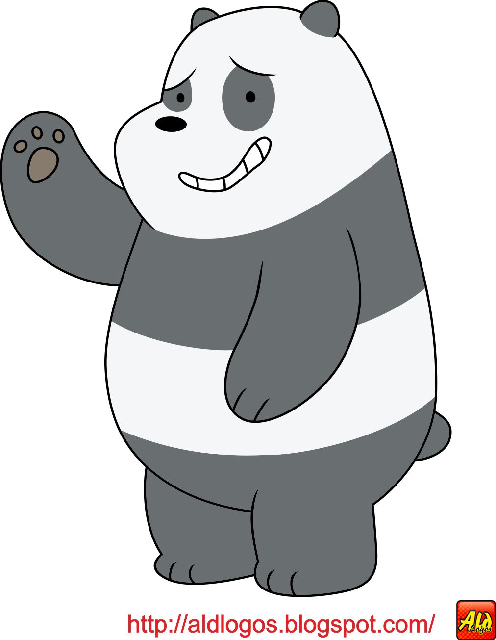 Panda de Escandalosos en formato cdr y eps - AldLogos