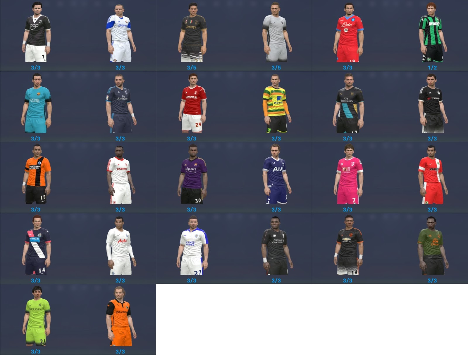 pes-modif: PES 2016 Third Kitpack 2015-16 All In One CPK by Resky
