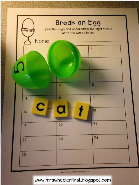 Mrs. Wheeler's First Grade Tidbits: Egg-cellent Activities
