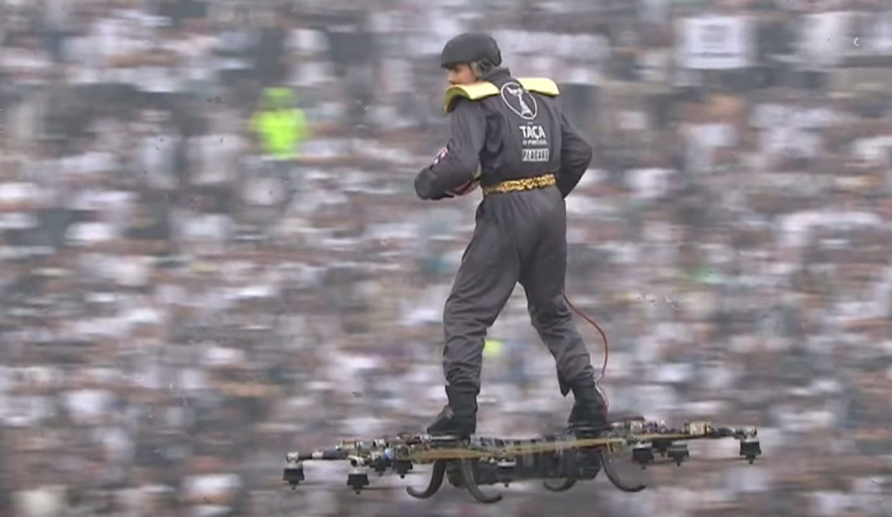 NEWS: Guy on drone starts football match | The Test Pit