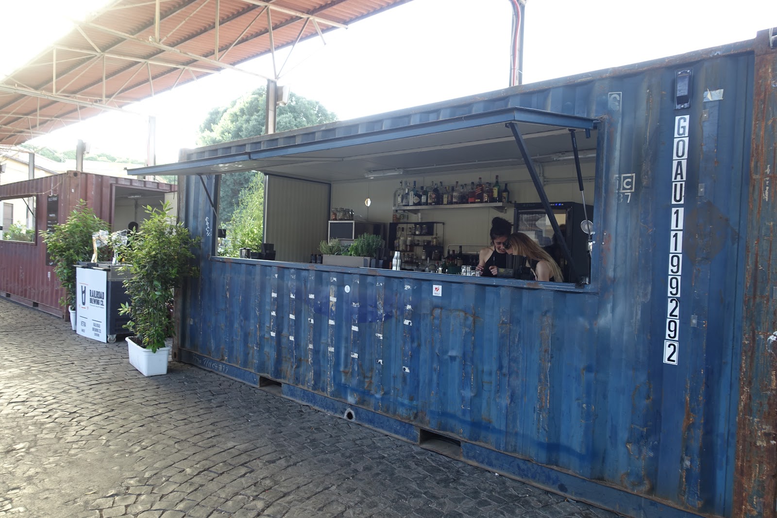 Rome the Second Time: Rome's only beer garden: the ex-dogana