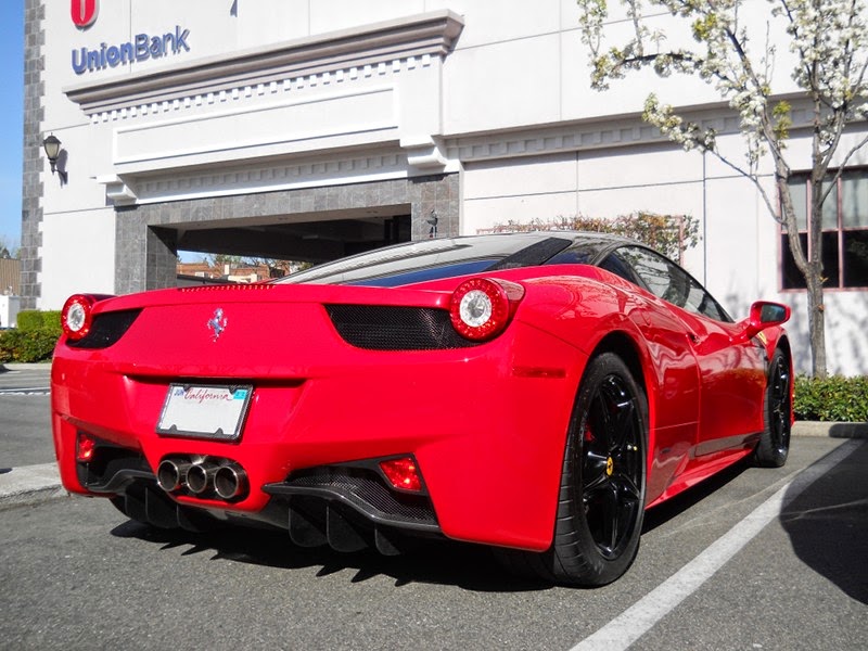 Ferrari Cars: Ferrari 458 Black and Red