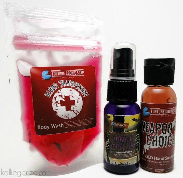 KellieGonzo: Fortune Cookie Soap Zombie Survival Kit Soap Box Review
