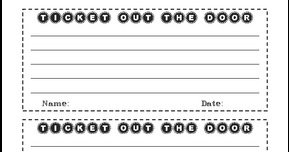 The Best of Teacher Entrepreneurs: FREE MISC. LESSON - “Ticket Out the ...