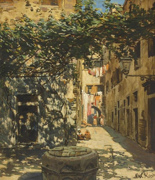 Max Friedrich Koch (1859-1930) Werkverzeichnis: Gasse in Jerusalem