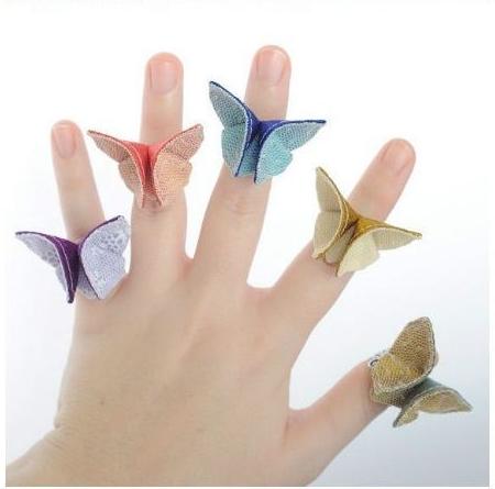Tina's handicraft : Fabric origami butterfly