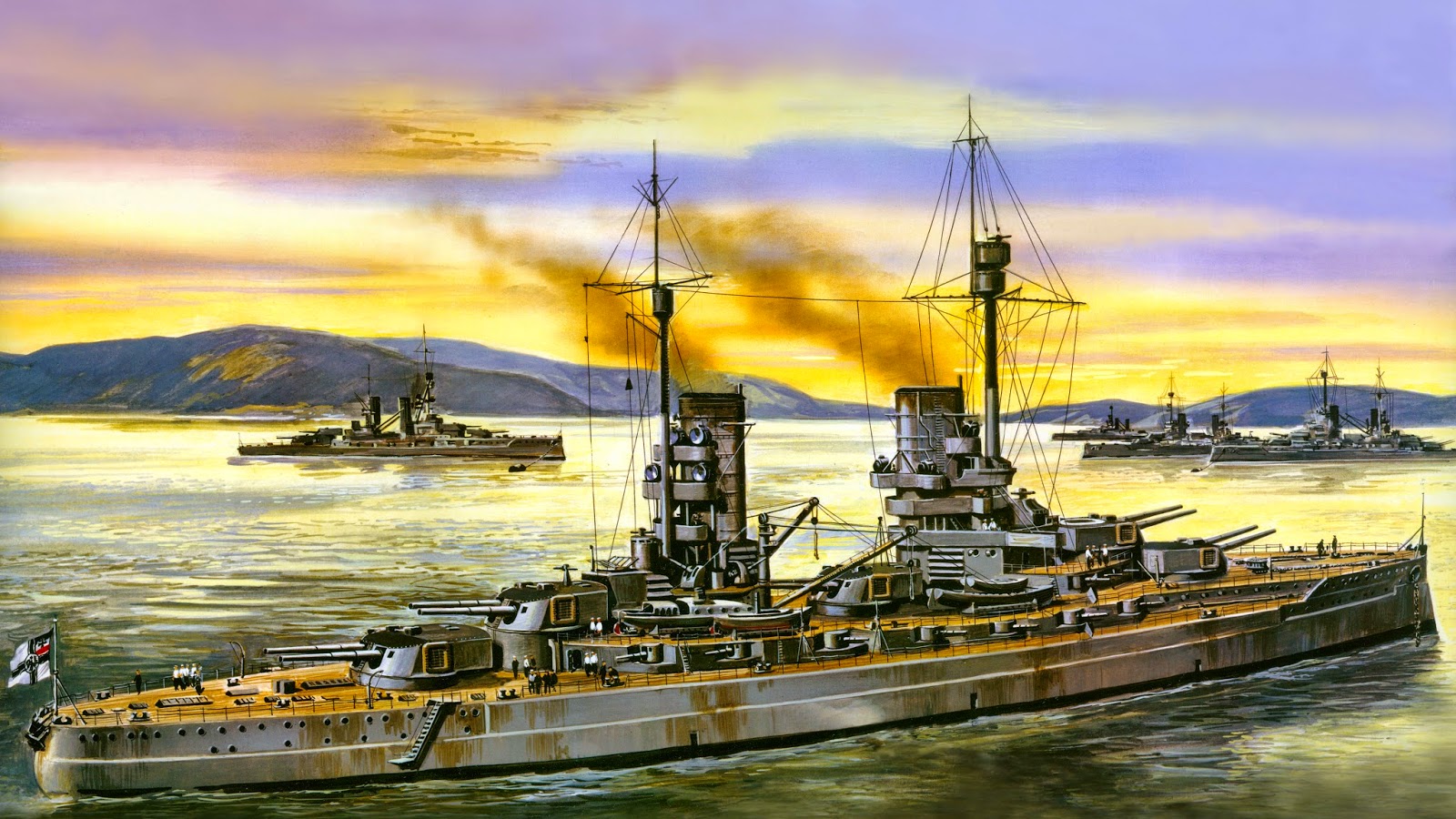 Black Powder Games: The SMS König: A 10-gun broadside