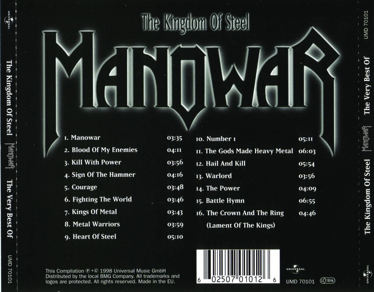 BlooD AnD HonoR MetaL: Manowar - The Kingdom Of Steel: The Very Best Of ...