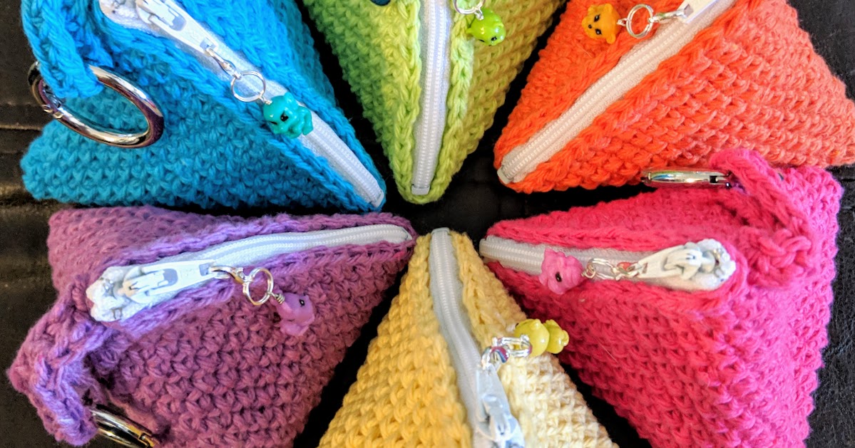 mini pyramid bag... FREE BEGINNER CROCHET PATTERN