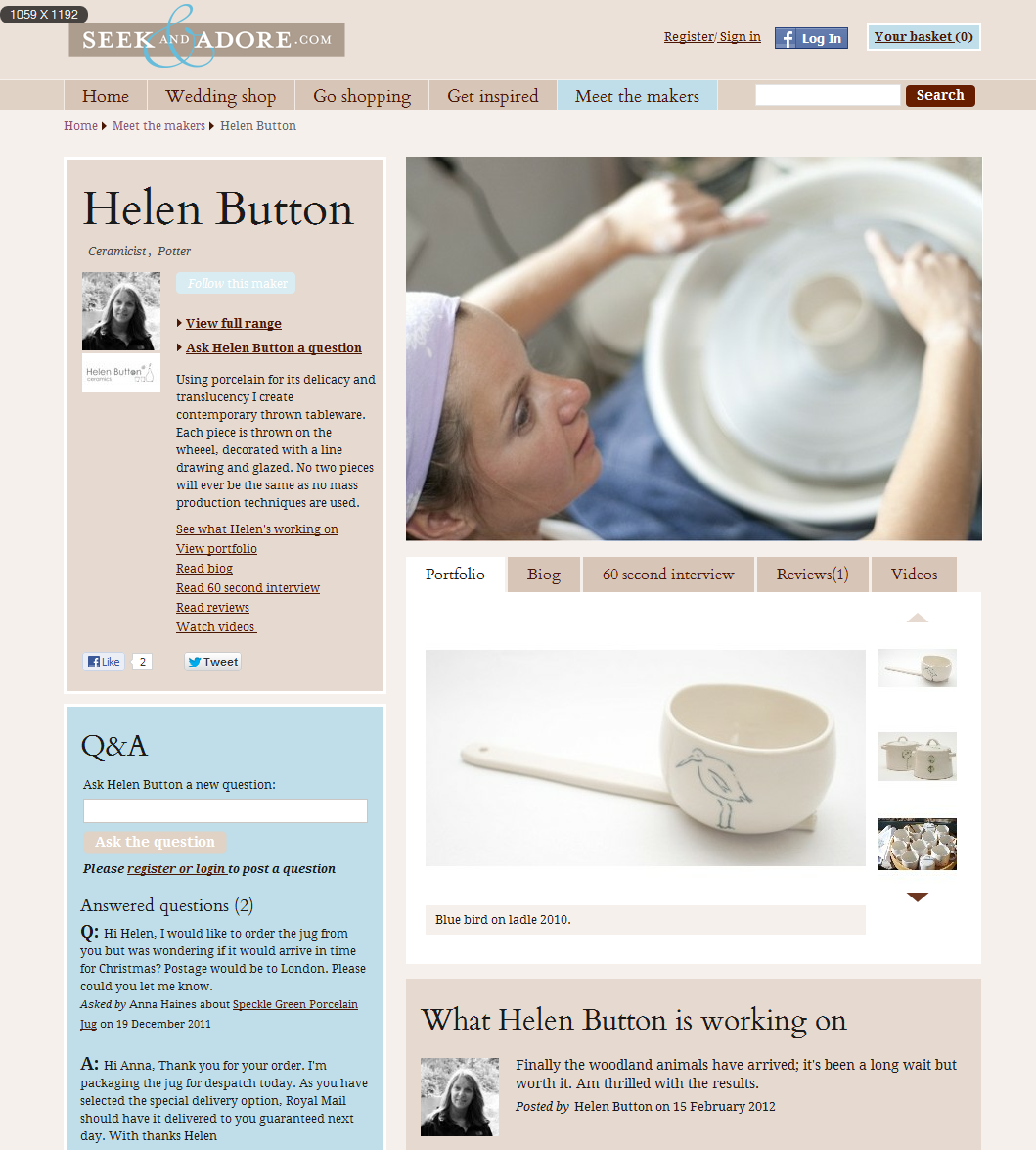 Domestic Sluttery: Shop in the Spotlight: Seek & Adore