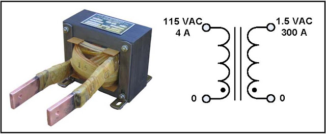 L/C Magnetics: High Current Transformer, 0.5 KVA, Output 1.5 VAC, 300 ...