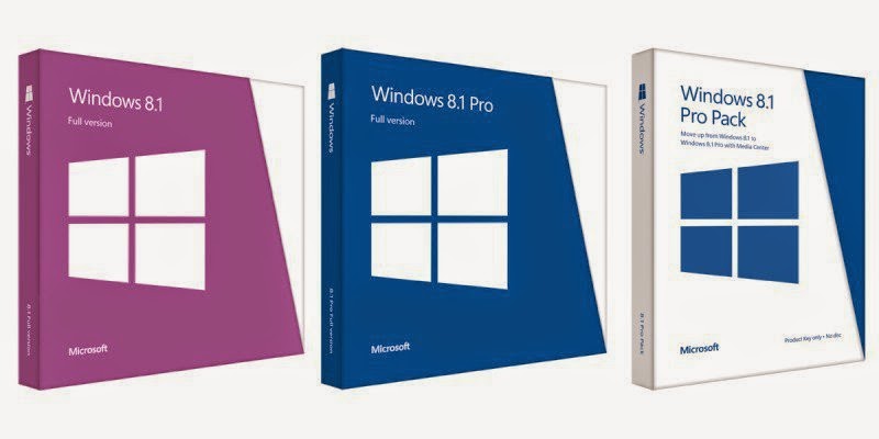 Todas las versiones de Windows 8.1