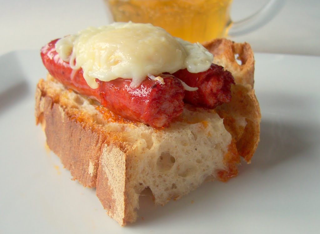 Una pincelada en la cocina: pincho de huevo de codorniz con chistorra