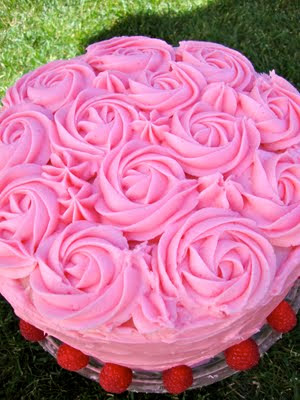 Indulge: Pink Layer Cake with Raspberry Cream Cheese Frosting