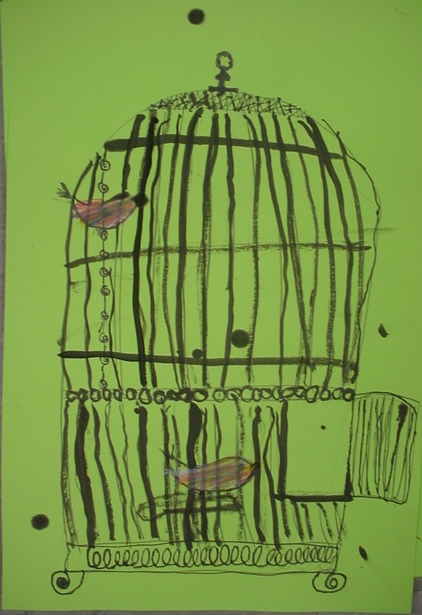 Mrs. Knight's Smartest Artists: Old-fashioned pen & ink, 2nd grade