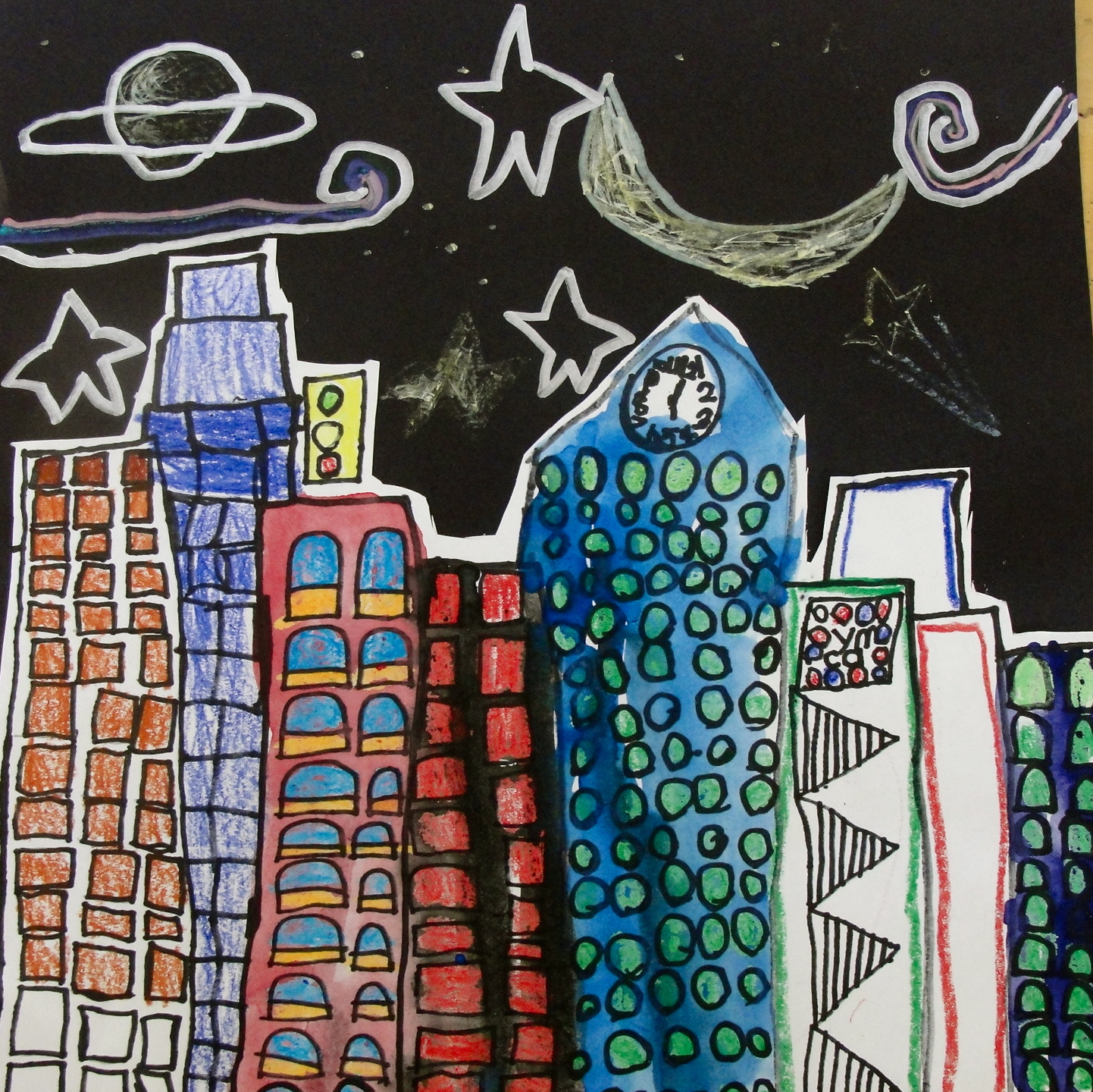 Da Vinci's Wings: 1st Grade Cityscapes