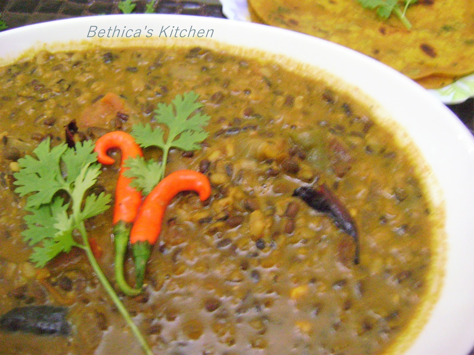 Bethica's Kitchen Flavours: Kaali Dal (Split Black Gram Lentil ...