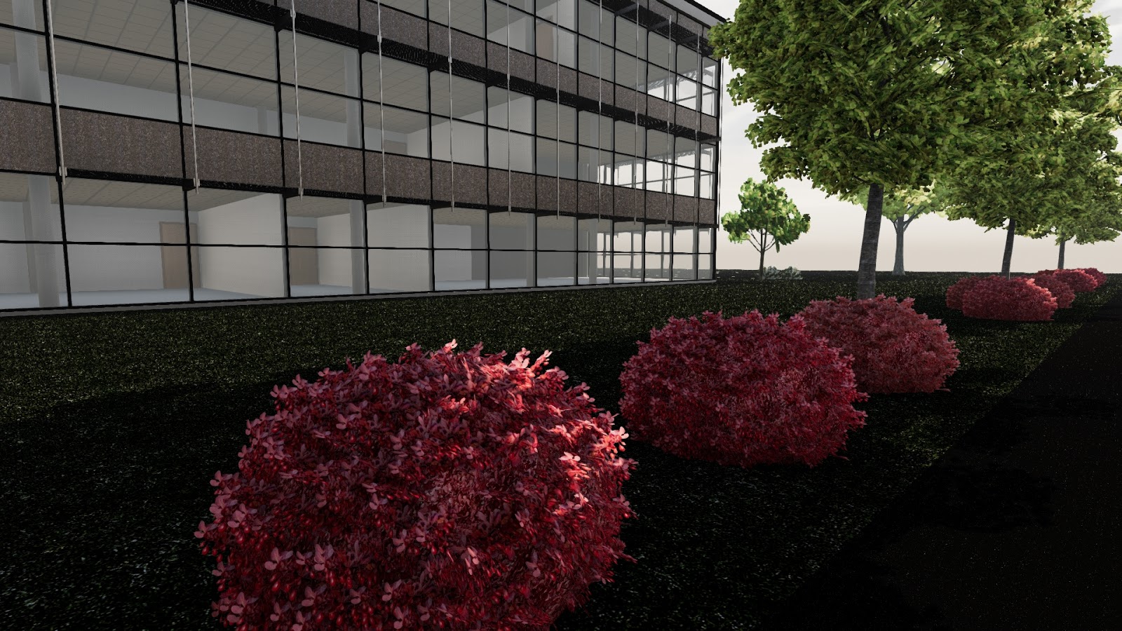 Enray vs Enscape revit BIM building rendering result compare.
