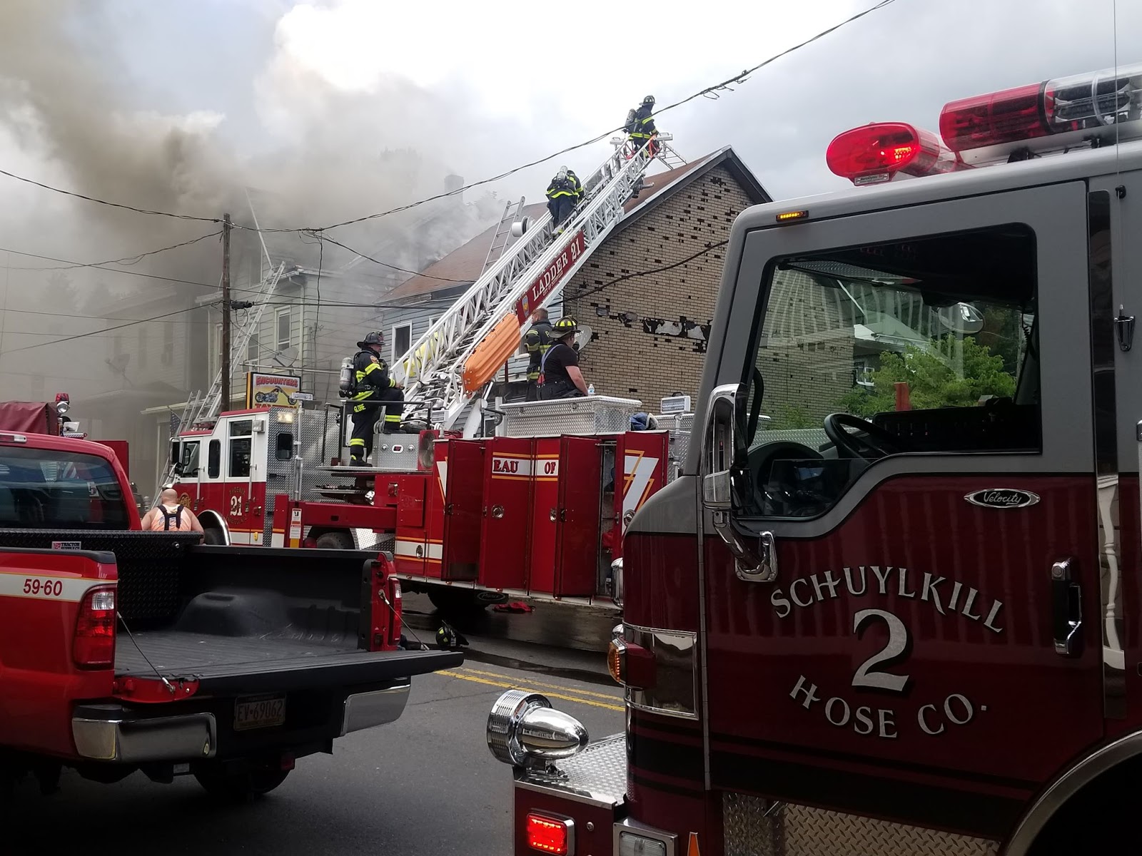 Two Families Displaced After Port Carbon Fire on Thursday