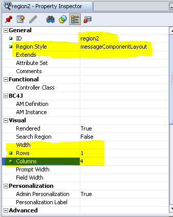 Oracle Application's Blog: Message component layout in oaf