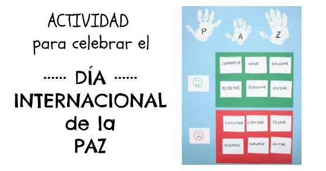 Actividad para el Día Interancional de la Paz - Club Peques Lectores ...