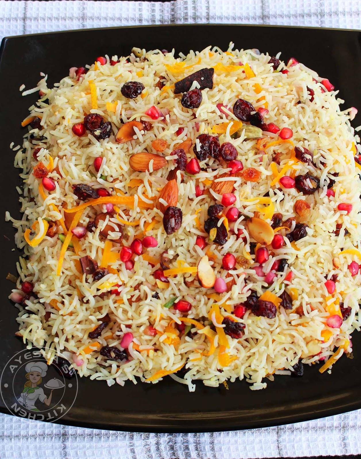 RICE RECIPE - PERSIAN JEWELED RICE / MORASA POLOW