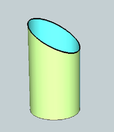 David's Blog: Ellipse by Cylindrical Section