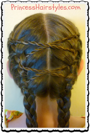 Criss Cross French Braids Hairstyle | Hairstyles For Girls - Princess ...