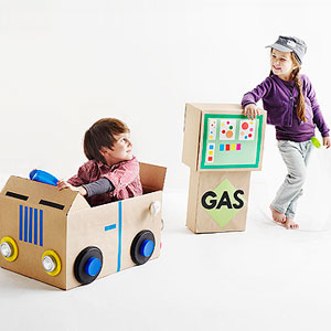 Lu Bird Baby: Creative cardboard box toys