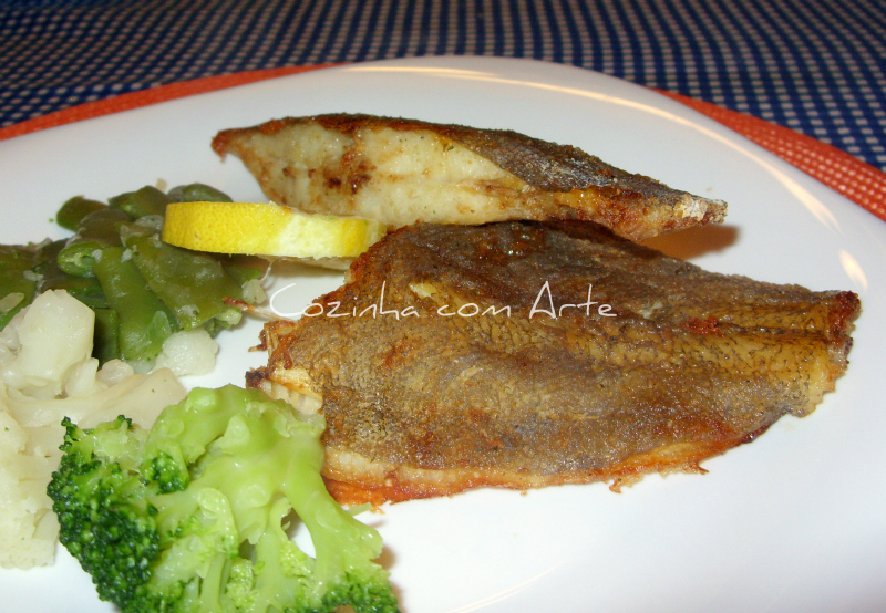Cozinha com Arte: solha frita na actifry