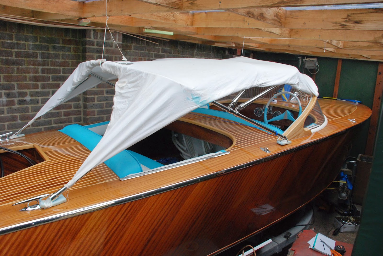 my wooden speed boat build: Canopy Frame