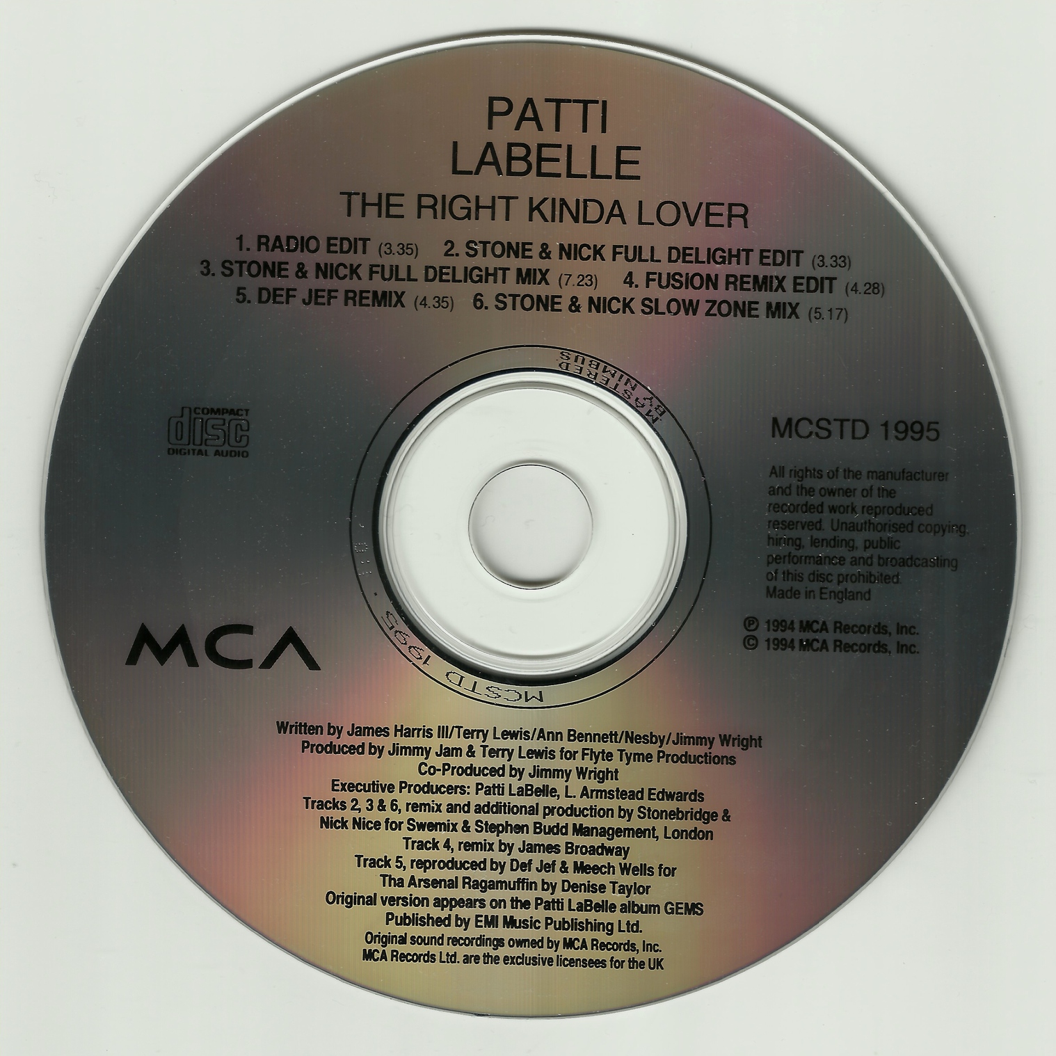THE CRACK FACTORY: Patti_LaBelle-The_Right_Kinda_Lover-(UK_CDM)-1994 ...