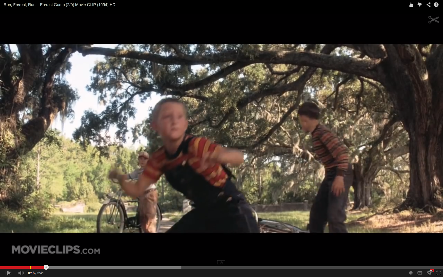 Maci Arms TCF 312: Midterm Blog Post: "Run Forrest Run!" Scene Analysis