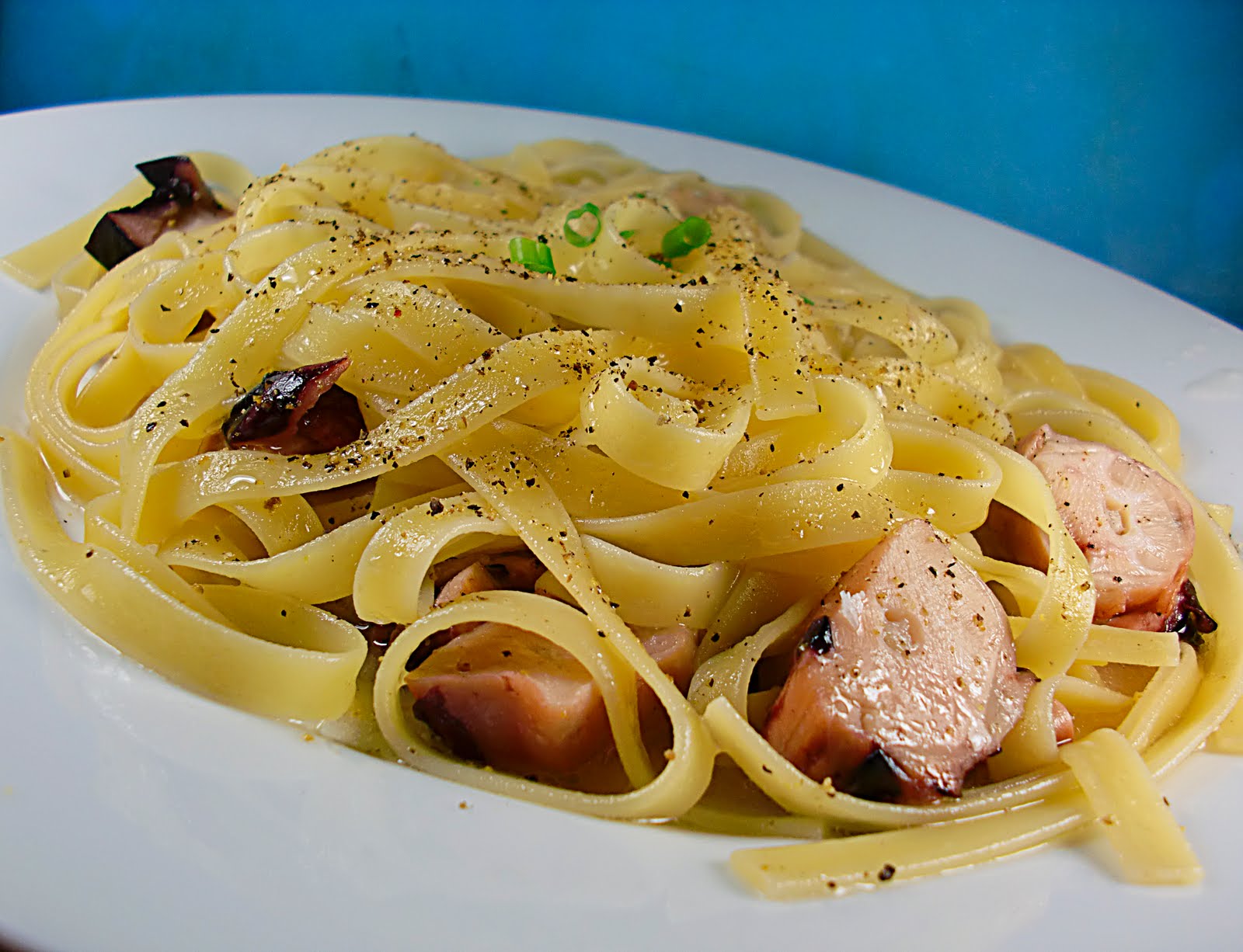 ChezWhat?: pasta, pesto, pulpo, and pretty pasta plates-please