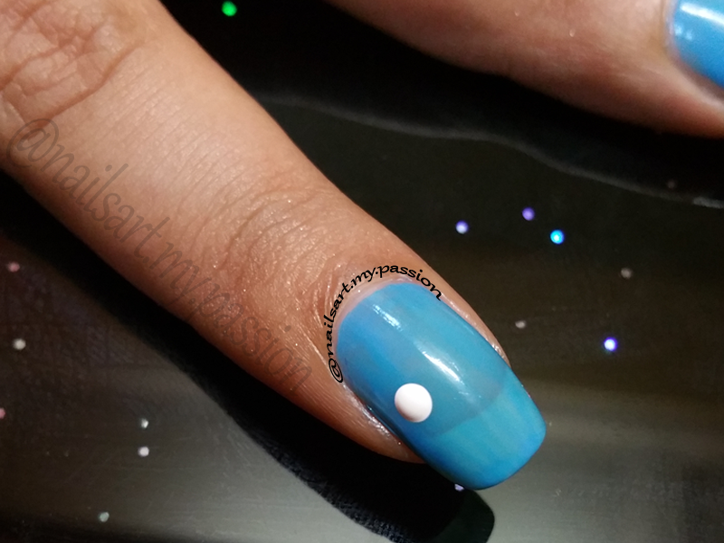 Nail Art My Passion: Tutorial 2: Blue Summertime Rainbow Nails