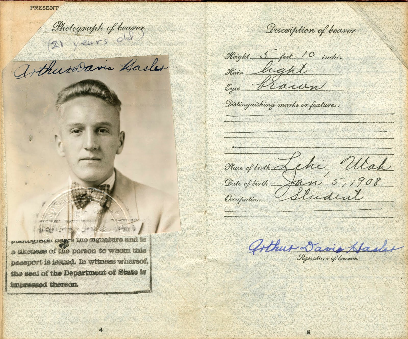 Hasler History: Art Hasler Family Photo Bio