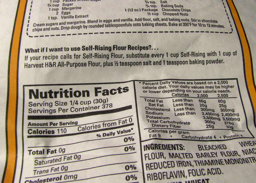 Smells Like Food in Here: ConAgra Mills Harvest All-Purpose Flour